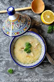Chorba Beida - Soupe Blanche Marocaine à Base De Poulet